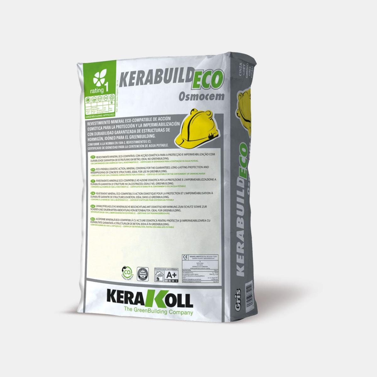 Revestimento Mineral Impermeabilizante Kerabuild Eco Osmocem - 25 Kg - 00605009 - Majodir